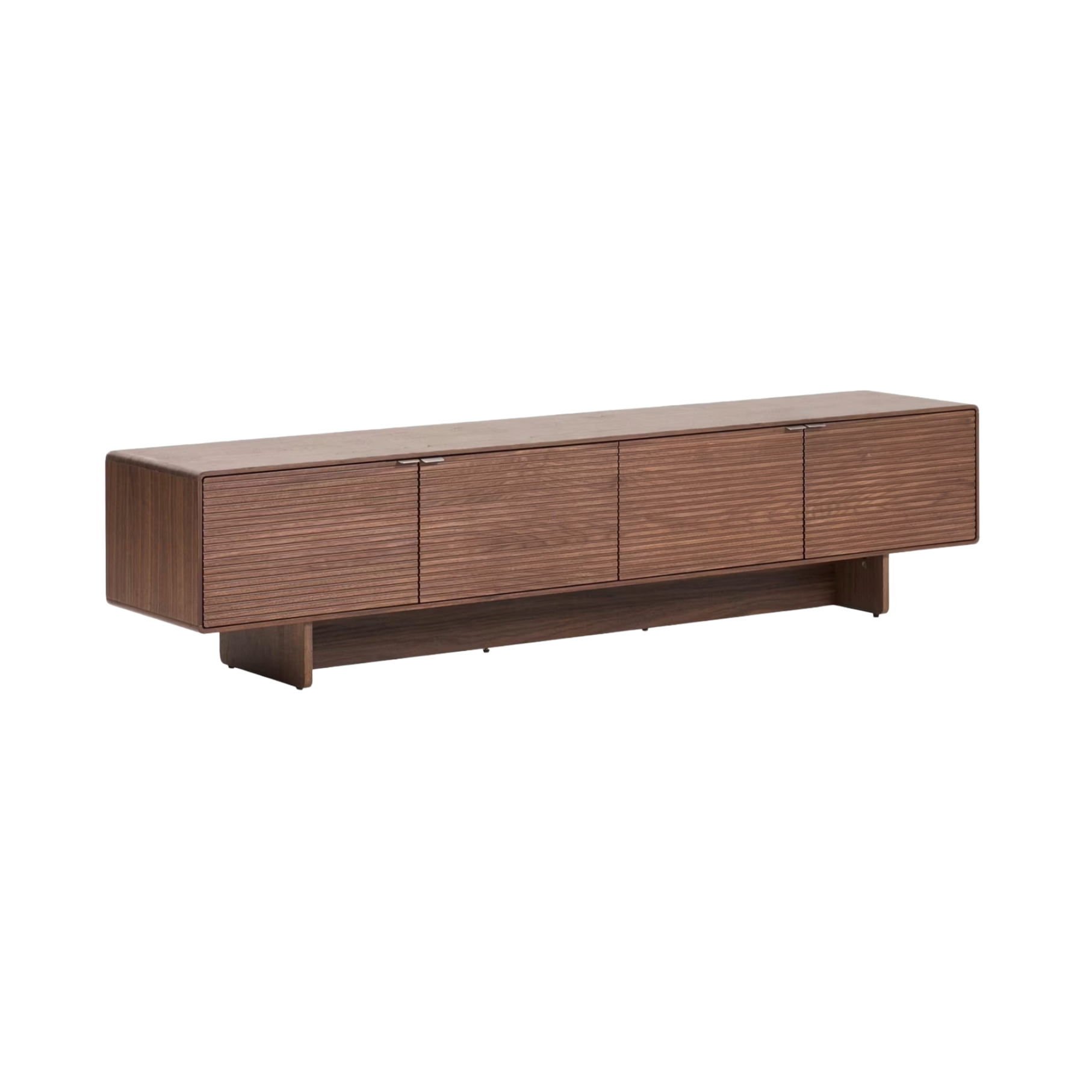 RTV-Sideboard NORLEN dunkelbraun Nussbaumfurnier – Kave Home – Eye on ...